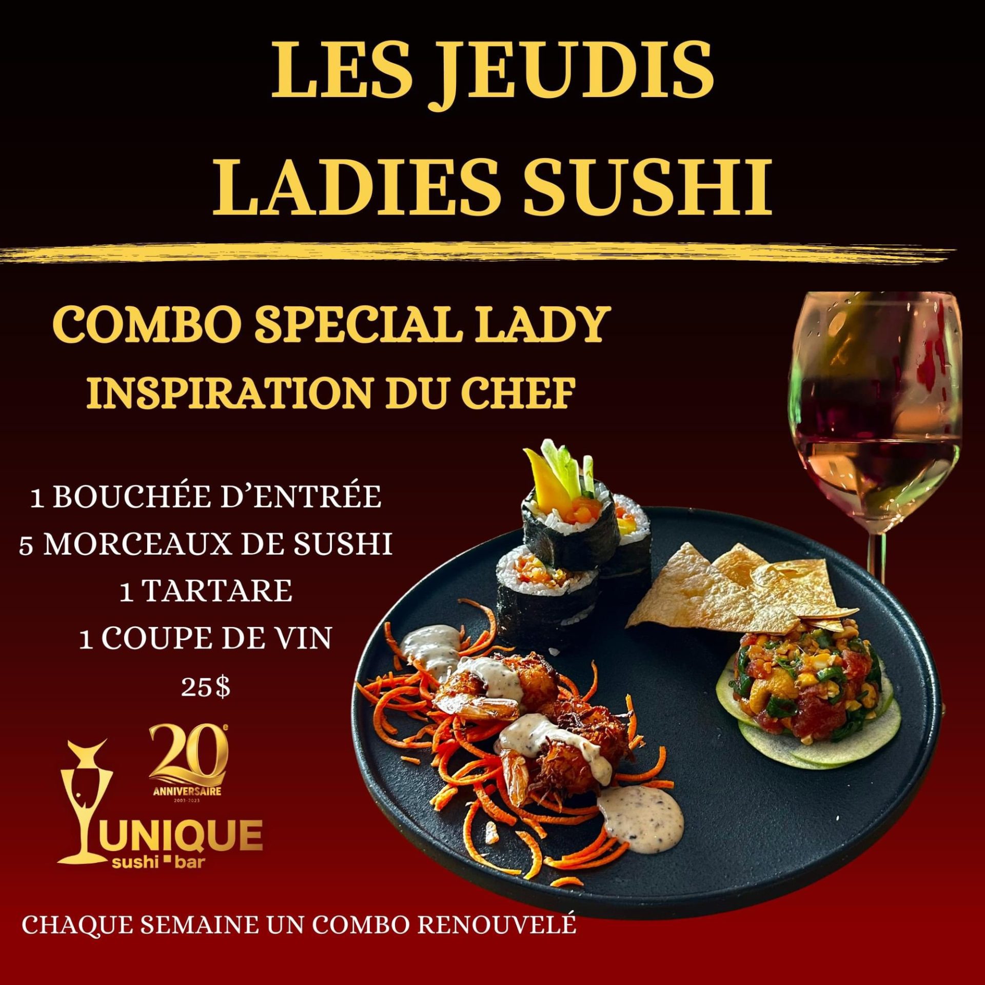 Nos Promotions – Unique Sushi